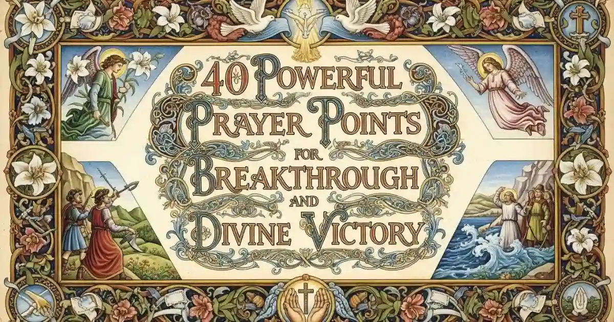 40 Powerful Prayer Points for Breakthrough and Divine Victory