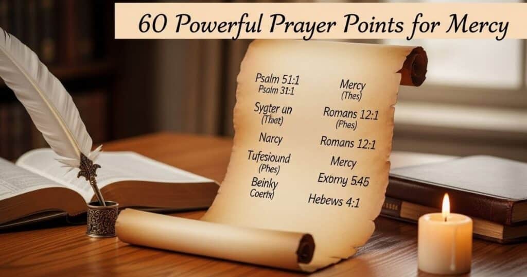 60 Powerful Prayer Points for Mercy with Bible Verses Today